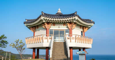 上対馬韓国展望所が立ち入り禁止 老朽化でリニューアル工事 長崎新聞