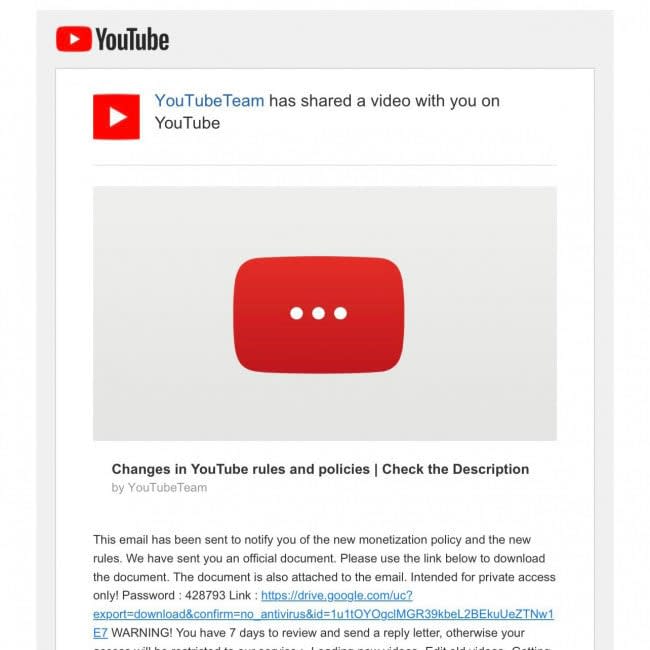 YouTube warns users of email scam ｜ BANG Showbiz English
